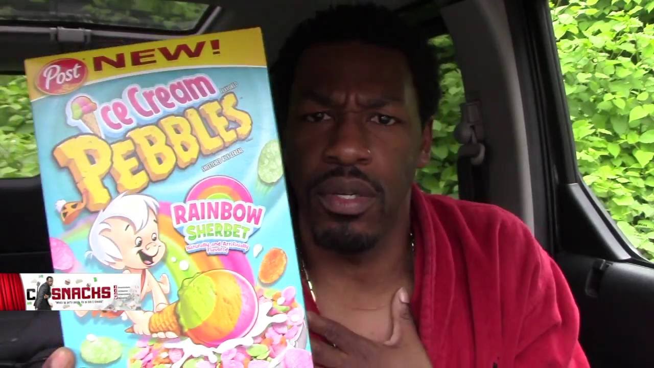 Ice Cream Pebbles Rainbow Sherbet Flavor Cereal Review By Post Youtube