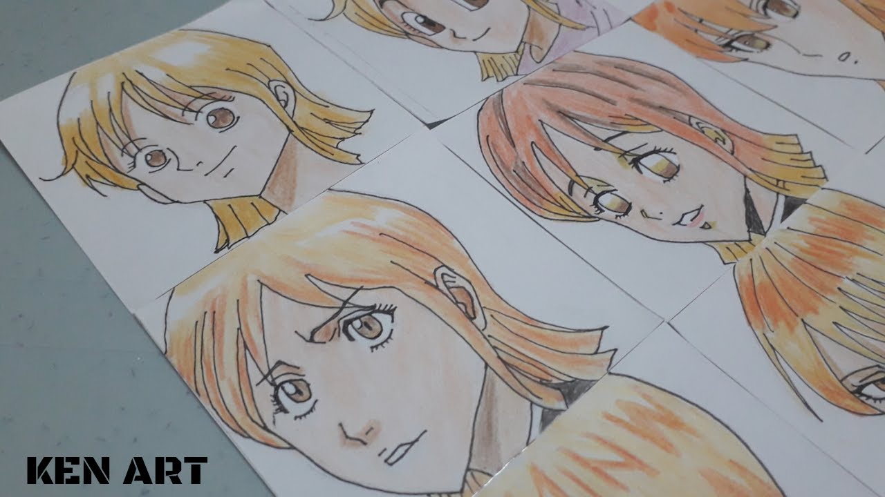 Drawing Nami In Different Anime Styles | One Piece ワンピース - YouTube