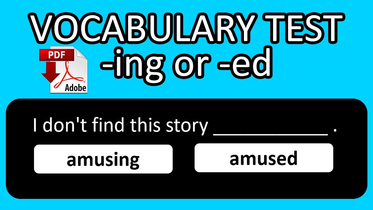 Adjectives - ing or -ed / excited or exciting - Exercise - Level b ...