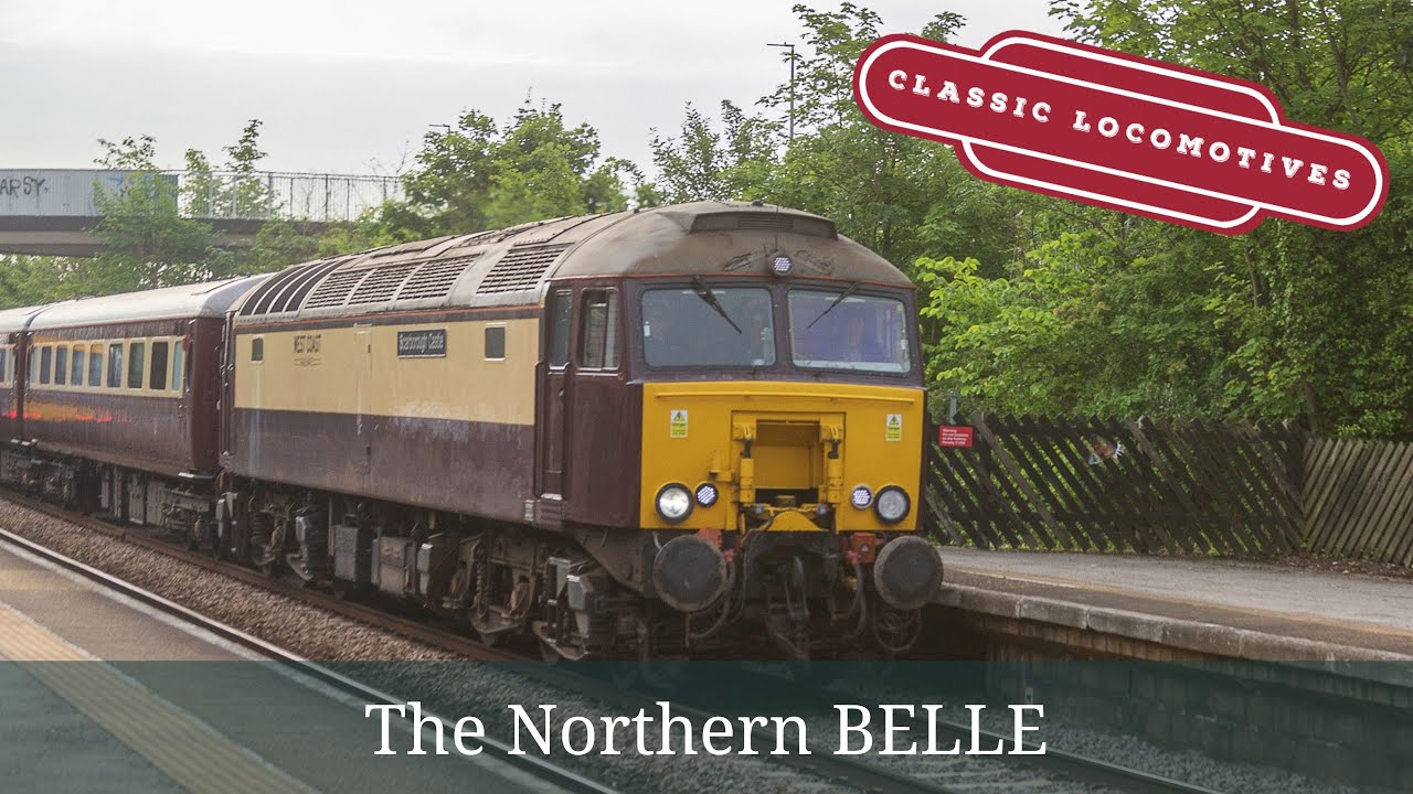 A Class 47 & 57 pulls the Northern Belle: HULL to LLANDUDNO at Hessle ...
