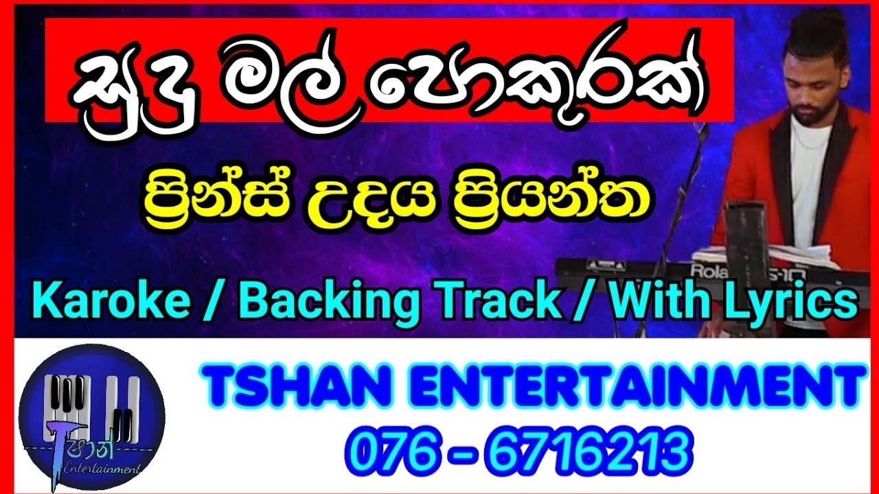 Sudu mal pokurak / Karoke / Without Voice / Backing Track / Prince ...