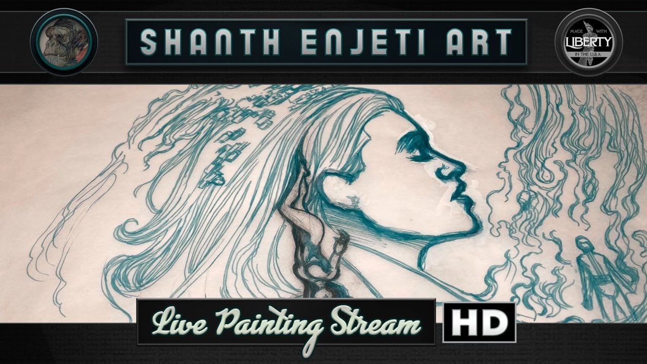 🔴 LIVE! Shanth Enjeti Art: Painting Pulp & Horror Comics at the ...