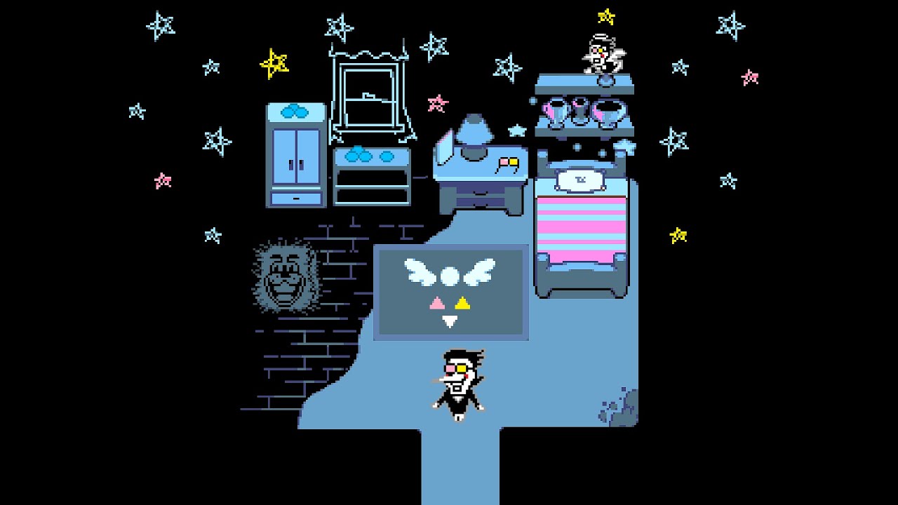 Spamton looks at Kris' room - YouTube