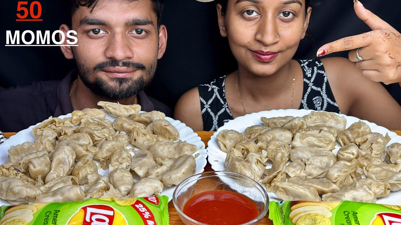 EATING 50 VEG PANEER MOMOS|MOMOS EATING CHALLENGE WITH PUNISHMENT |MOMO ...