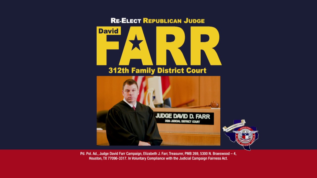 Judge David Farr: Vote all the way down the ballot - YouTube