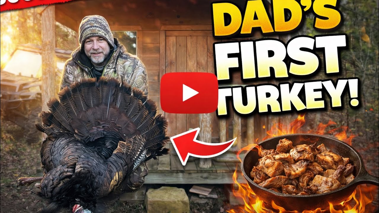 DAD’S FIRST TURKEY!!! (CATCH CLEAN COOK) - YouTube