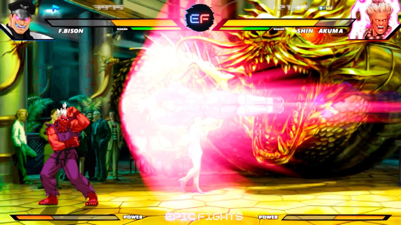[Epic Fights] - F.Bison VS Shin Akuma - YouTube