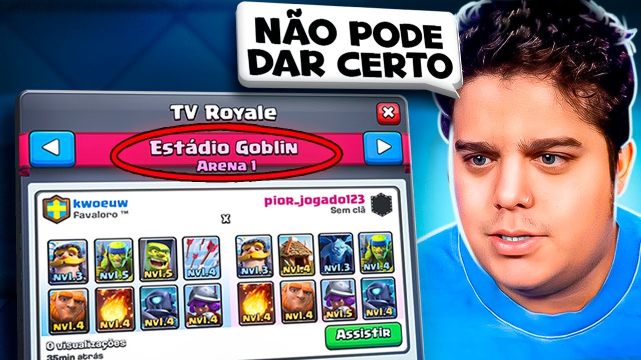 JOGUEI COM OS DECKS DA TV ROYALE DA ARENA 1 SÓ QUE NO TOP RANKING ...