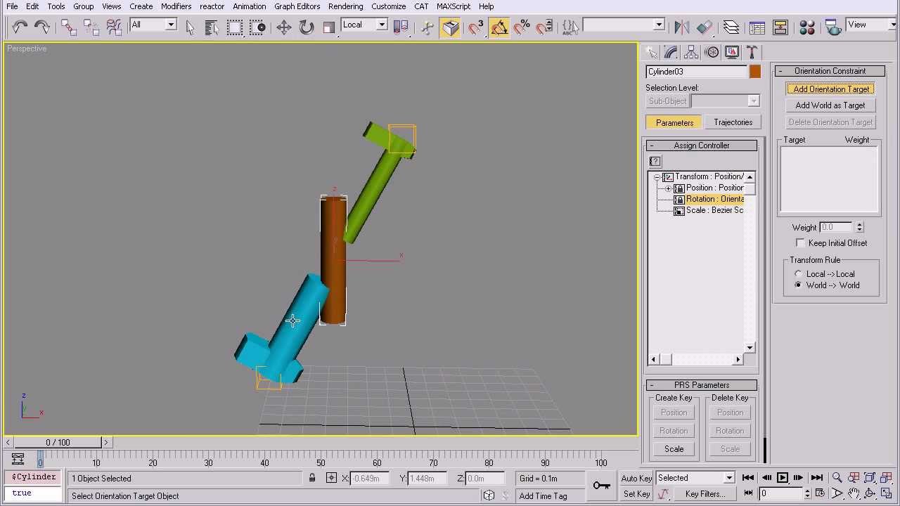 การใช้ Position Constraint และ Orientation Constraint ใน 3dsMax - YouTube