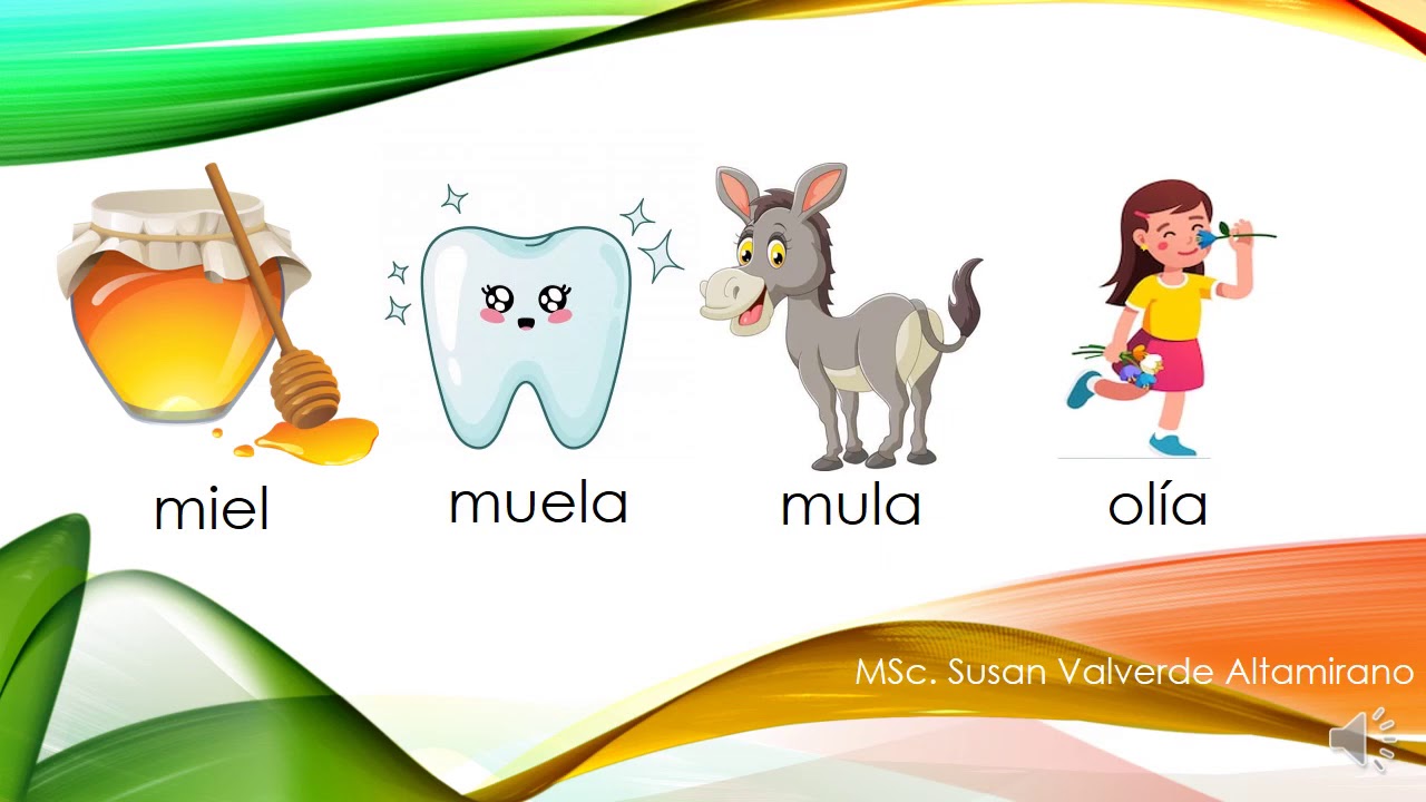 Letra L palabras y oraciones - YouTube