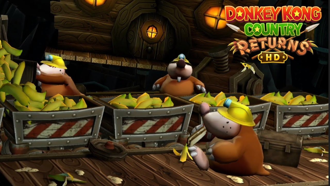 All Aboard the Mole Train! - Donkey Kong Country Returns HD - World 4 ...