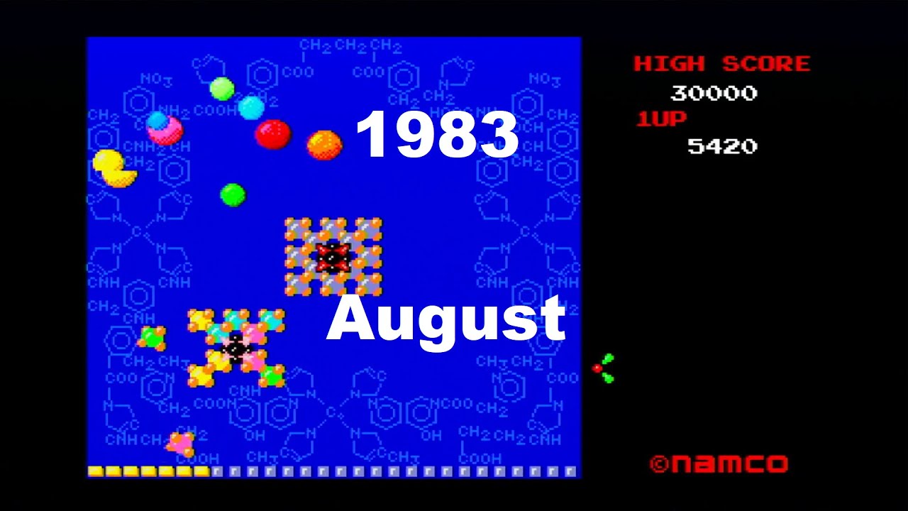 1983 Phozon (Arcade) - Namco Museum Volume 3 for PlayStation on a PS2 ...