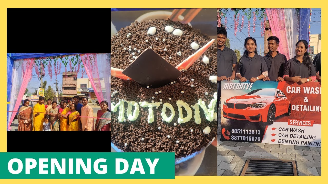 Opening Day of our Car Workshop - YouTube