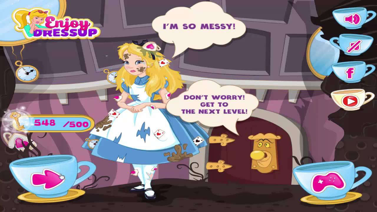 Alice Back from Wonderland Princess Alice Video Game for Kids - YouTube