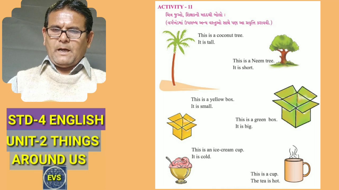 std-4 english unit-2things around us part-2 - YouTube