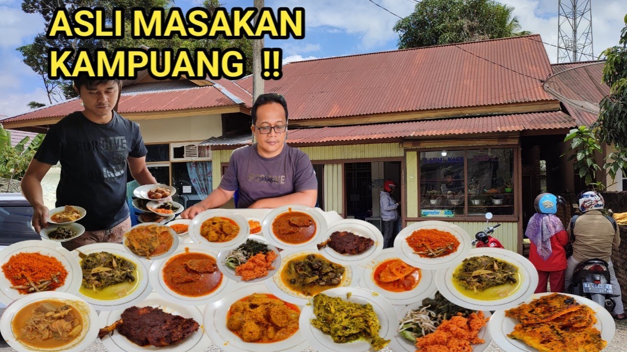 ASLI MASAKAN MINANG ALA KAMPUANG, MENUNYA UNIK DAN LEZAT !! - YouTube