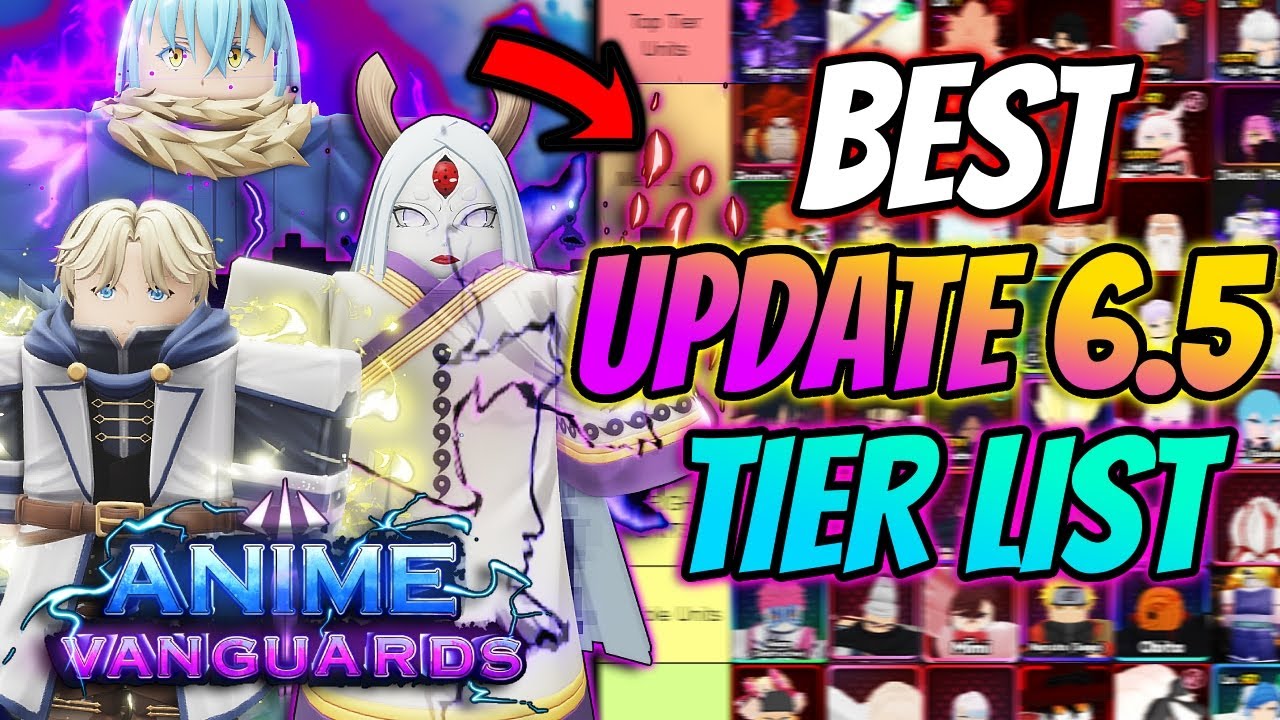 The Best Tier List For Anime Vanguards Update 65 Youtube 8074