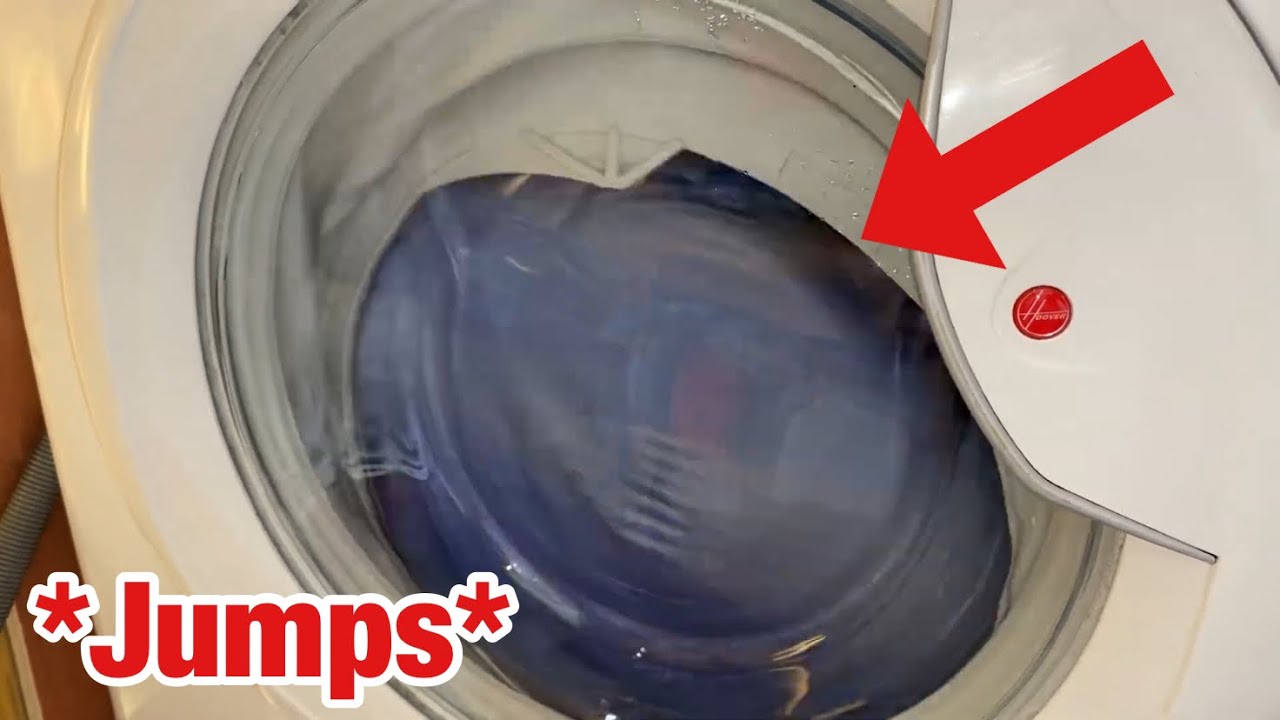 Hoover VisionTech VTS715D21X washing machine || Jumping interim spin ...