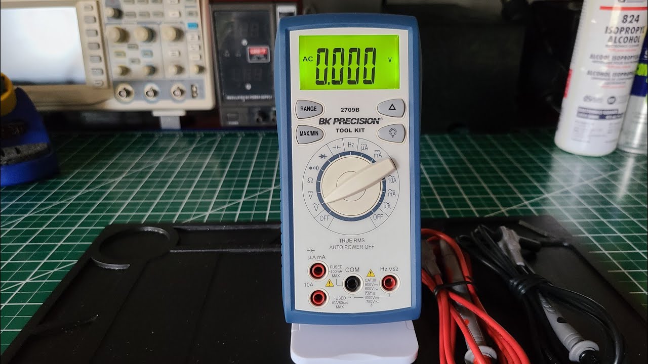 BK Precision Model 2709B Auto Ranging True RMS Digital Multimeter - YouTube
