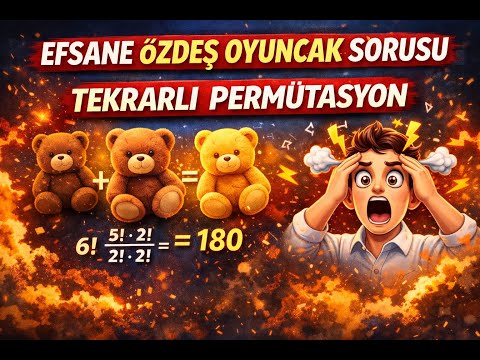 01 Efsane Özdeş Oyuncak Sorusu Tekrarlı Permütasyon