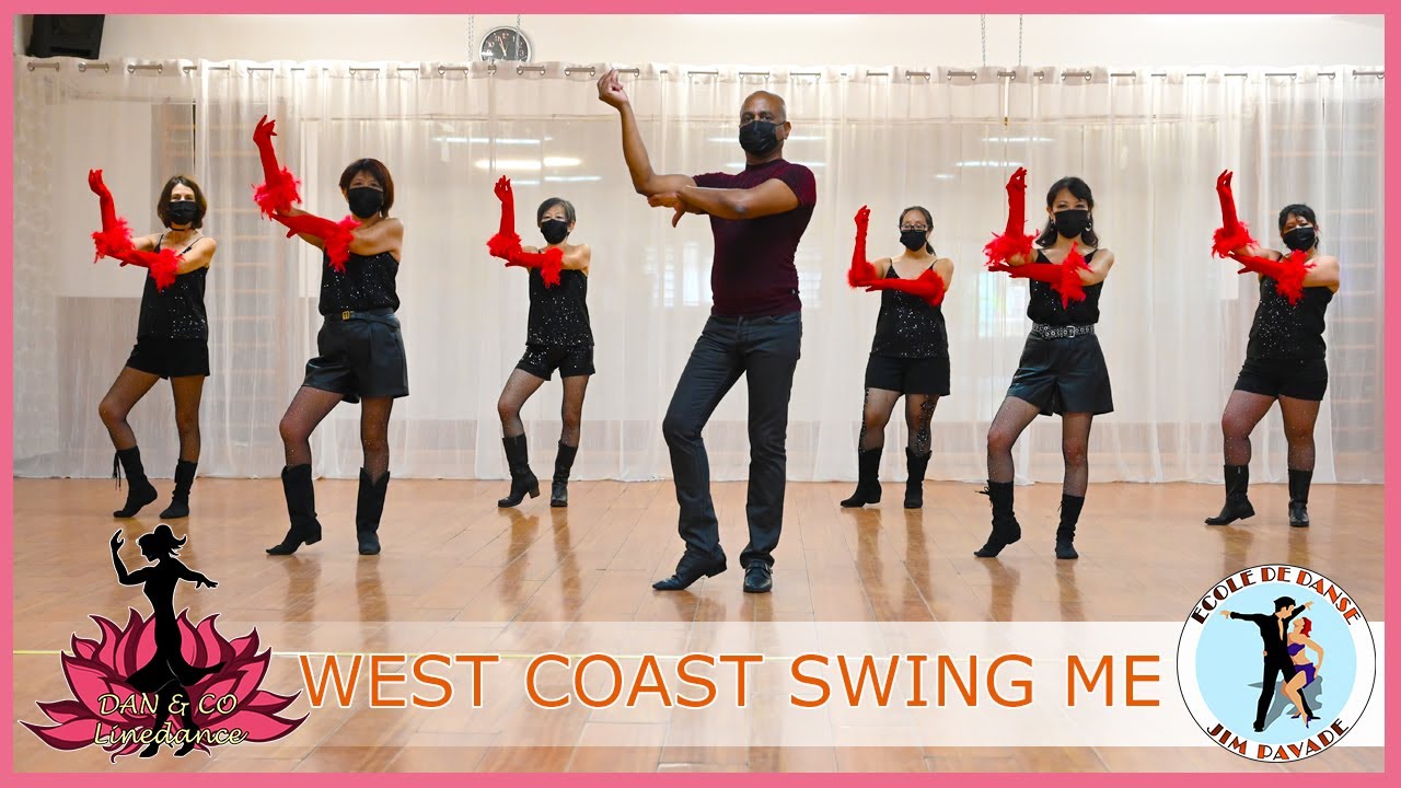 West Coast Swing Me Line Dance (Dance & Teach) - YouTube