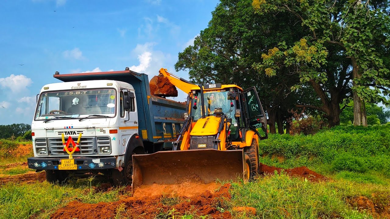JCB 3DX Backhoe Loading Mod Murum in Tata Truck 2518 Ex and Ashok ...