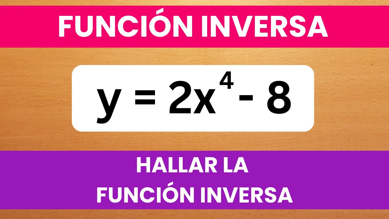 ¿Cómo obtener la FUNCIÓN INVERSA paso a paso? 📊 - YouTube