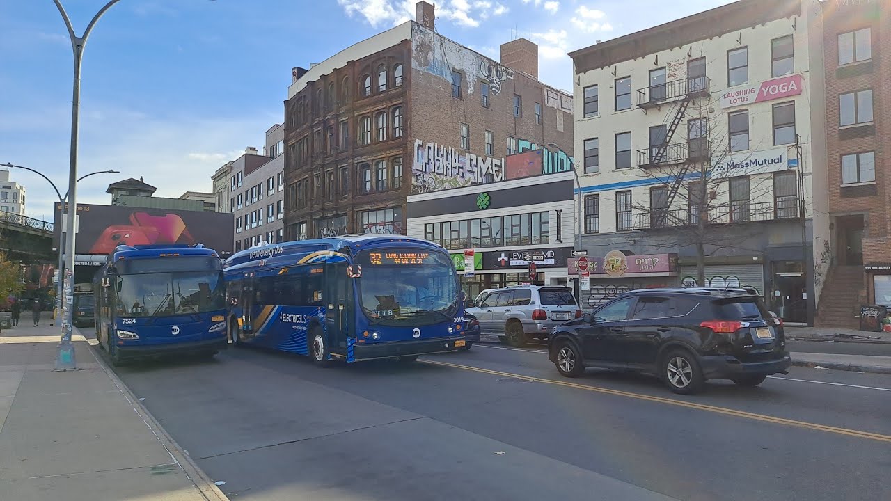 MTA NYCT Bus: 2017 Proterra Catalyst BE40 #0019 on the B32 - YouTube