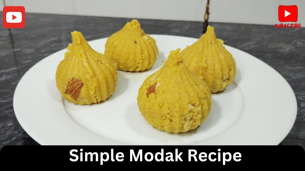 Besan Modak Recipe|Ganesh puja recipes ना मावा ना मलाई 10 मिनट में ...