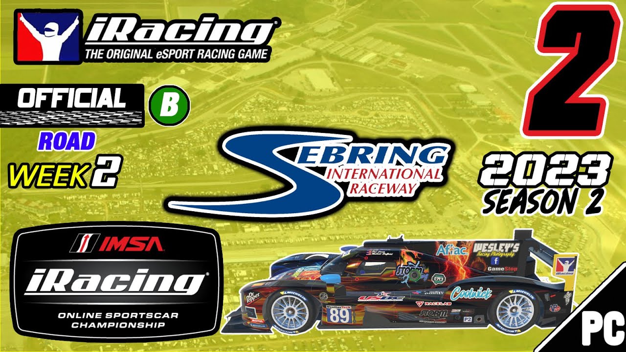 iRacing | IMSA IRACING SERIES | 2023 S2 W2 | #2 | Sebring (3/24/23 ...