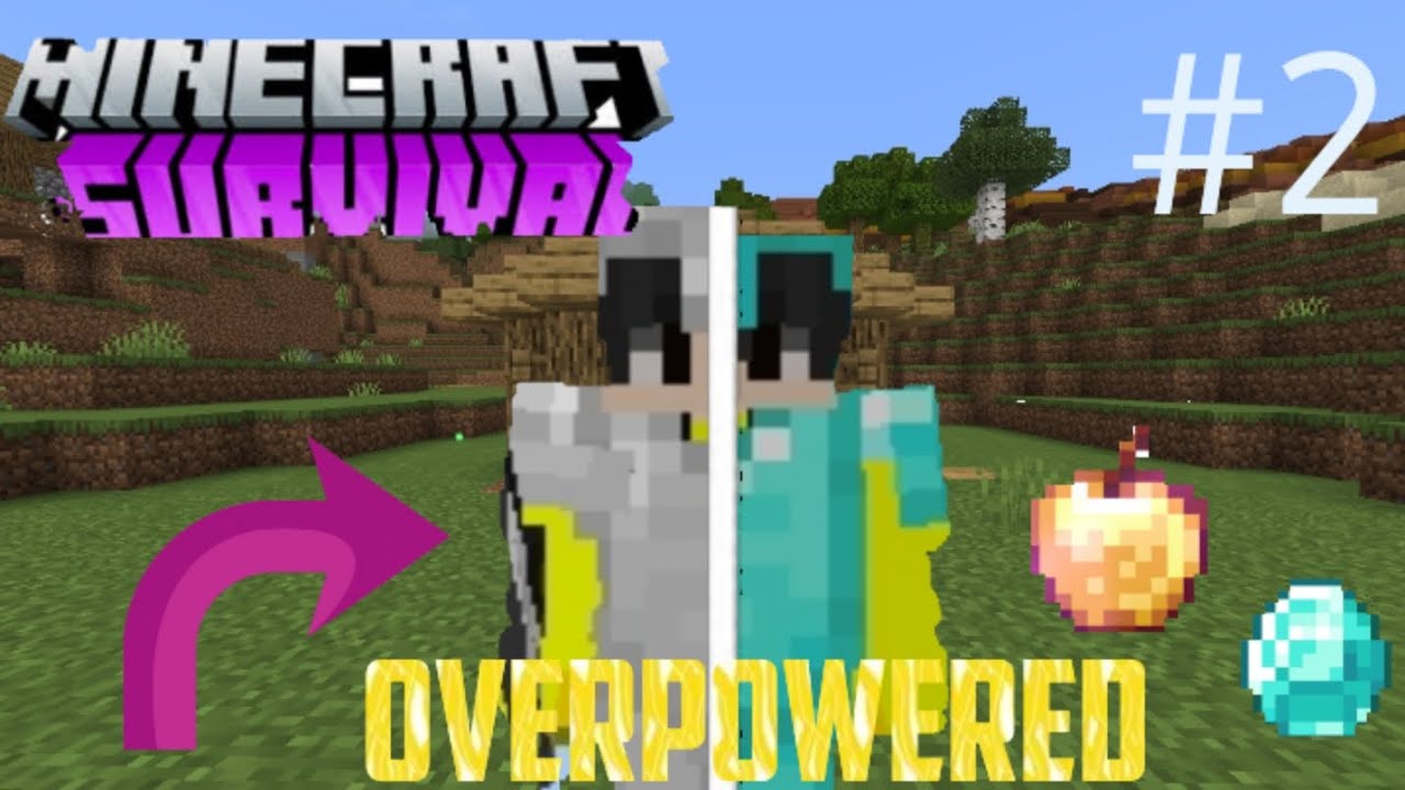 I become Overpowered in minecraft #minecraft survival series 💪💥 # ep 2 ...