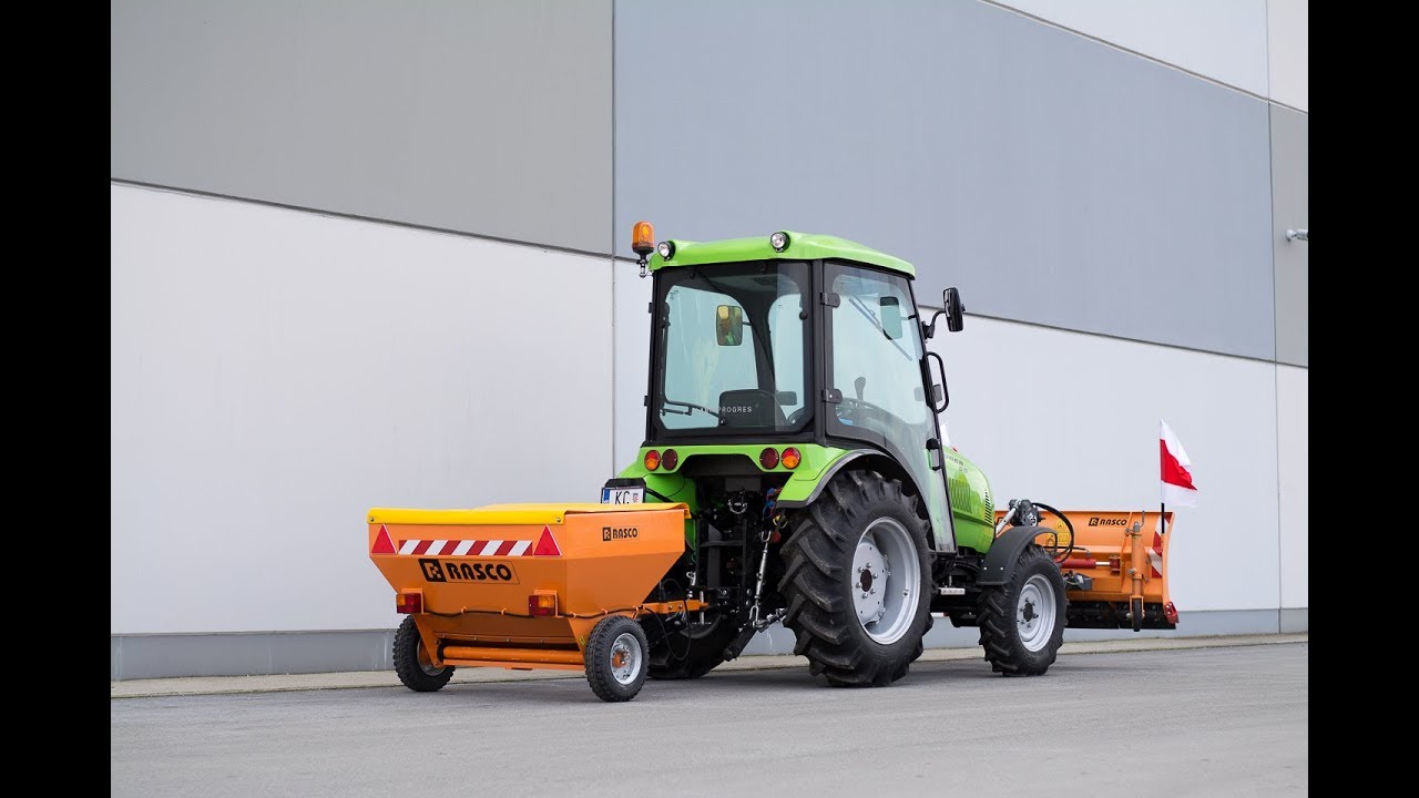 MINI towed spreader - Winter Road Maintenance - RASCO - YouTube