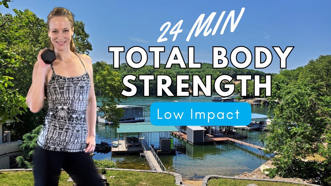 24 MIN TOTAL BODY STRENGTH CIRCUIT WORKOUT 💪🏻// with WEIGHTS, LOW ...