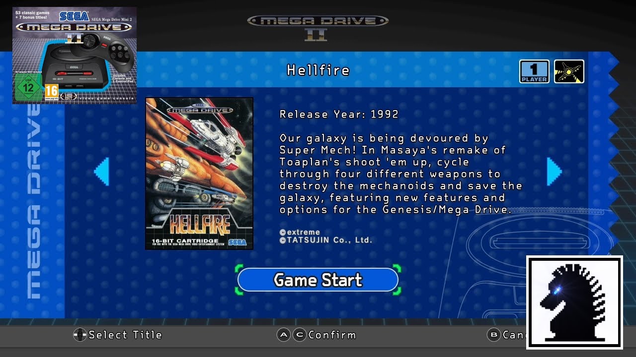 SEGA Mega Drive Mini 2 - #20: Hellfire (1992) - YouTube