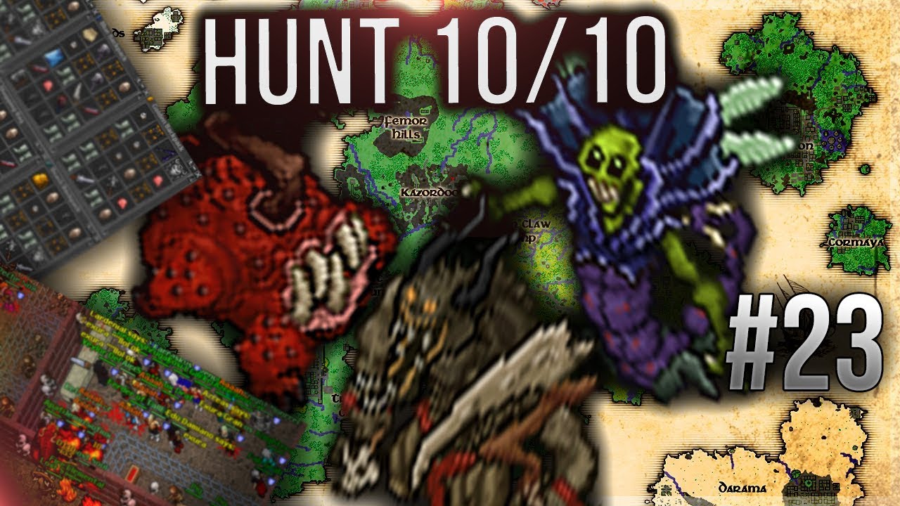 [PL] Tibia | Hunt 10/10 Loot Prey | Vexclaw, Grimeleech & Hellflayer #23 (Ferumbras Ascension ...