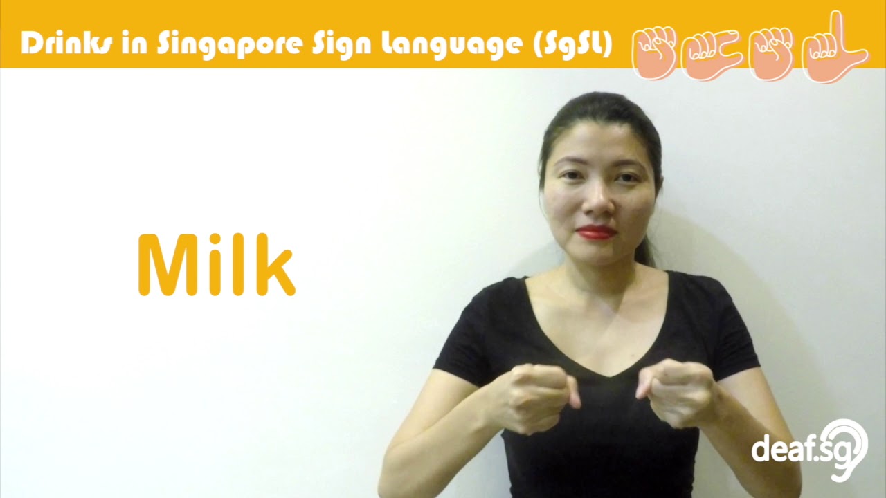 Singapore Sign Language (SgSL) Lesson: Beverage-Related Words - YouTube