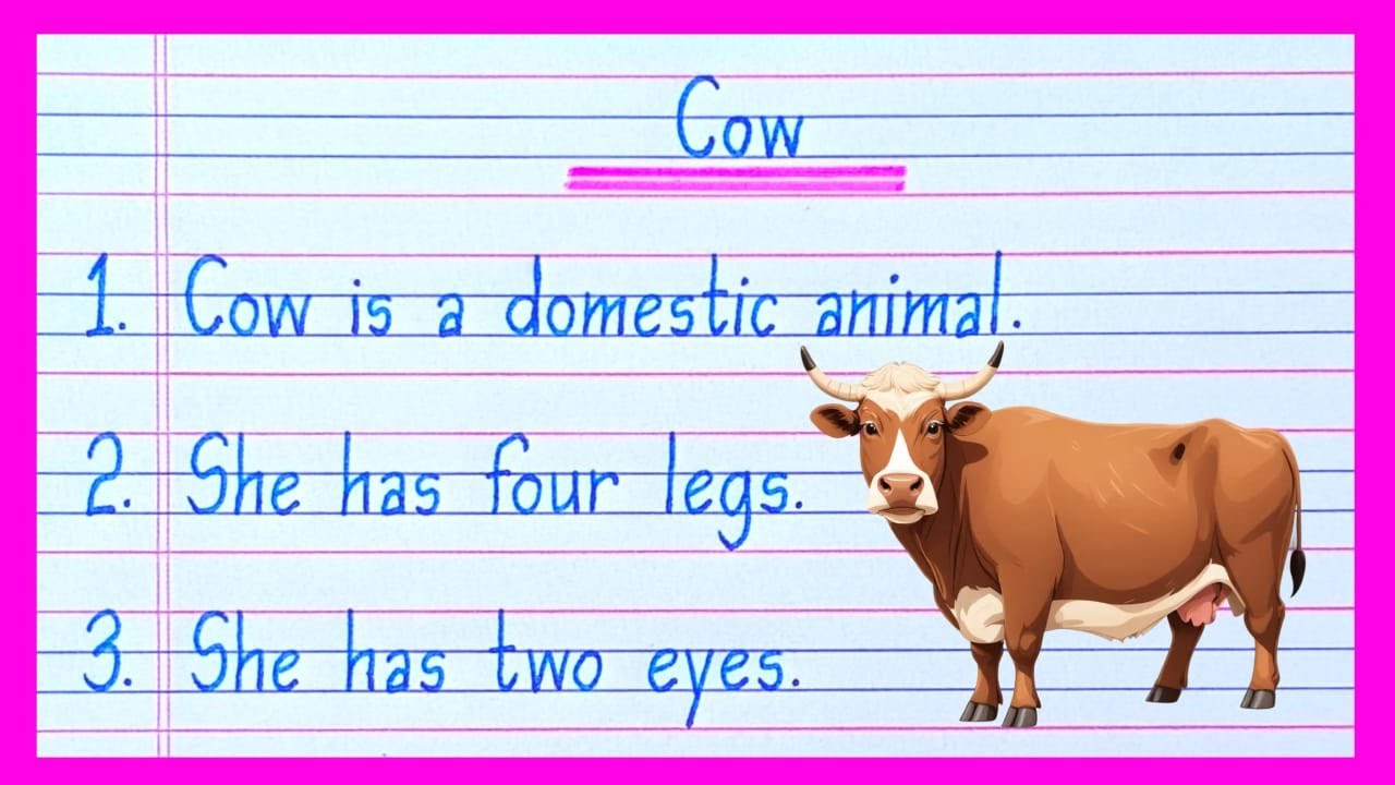 10 Lines On Cow in English/Cow Essay in English/Essay On Cow in English ...