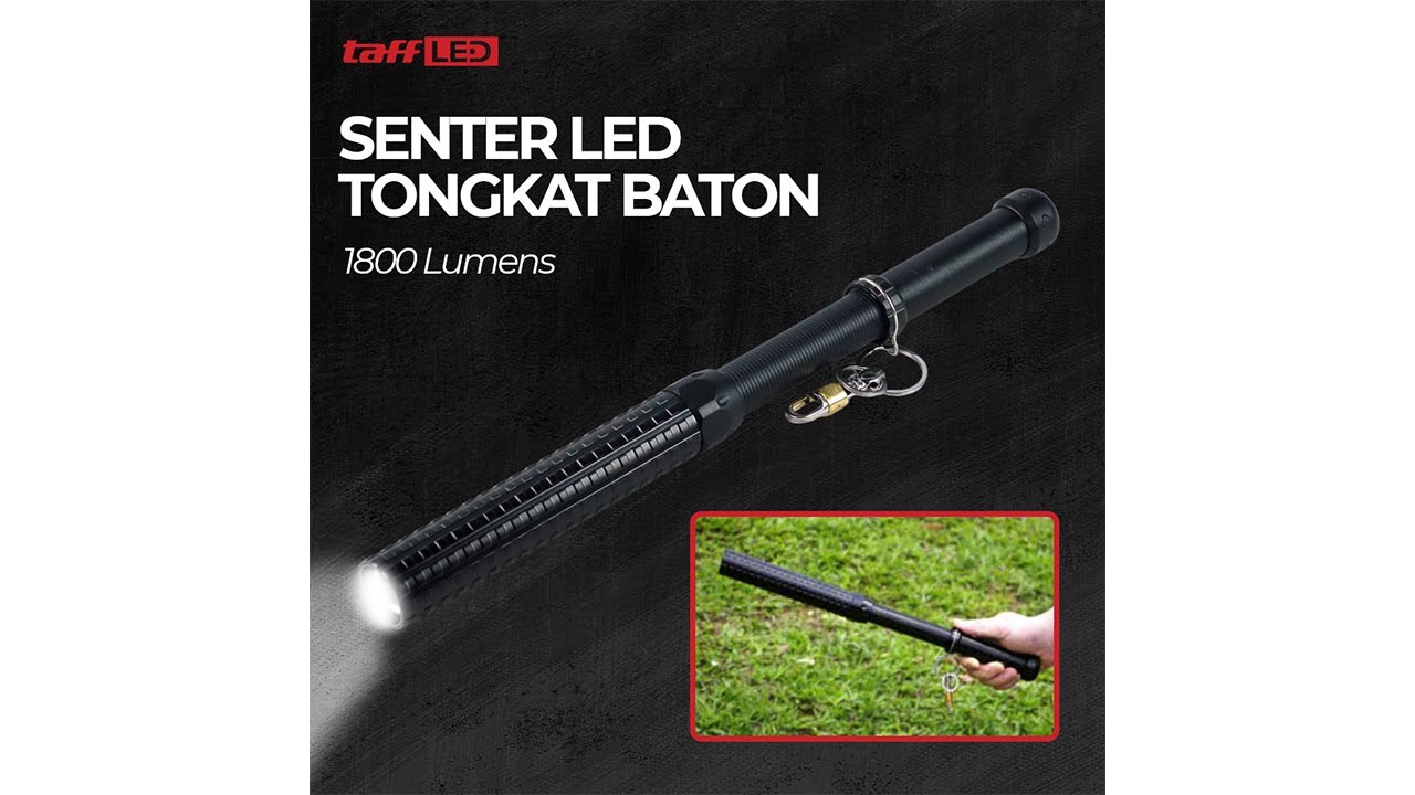TaffLED Senter LED Tongkat Baton Bat Cree Q5 1800 Lumens - OMFL2CBK ...
