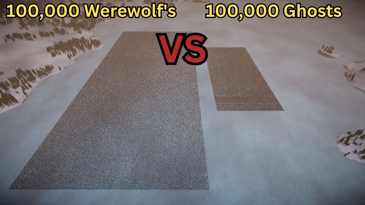 100,000 Werewolf's Versus 100,000 Ghosts || Ultimate Epic Battle ...