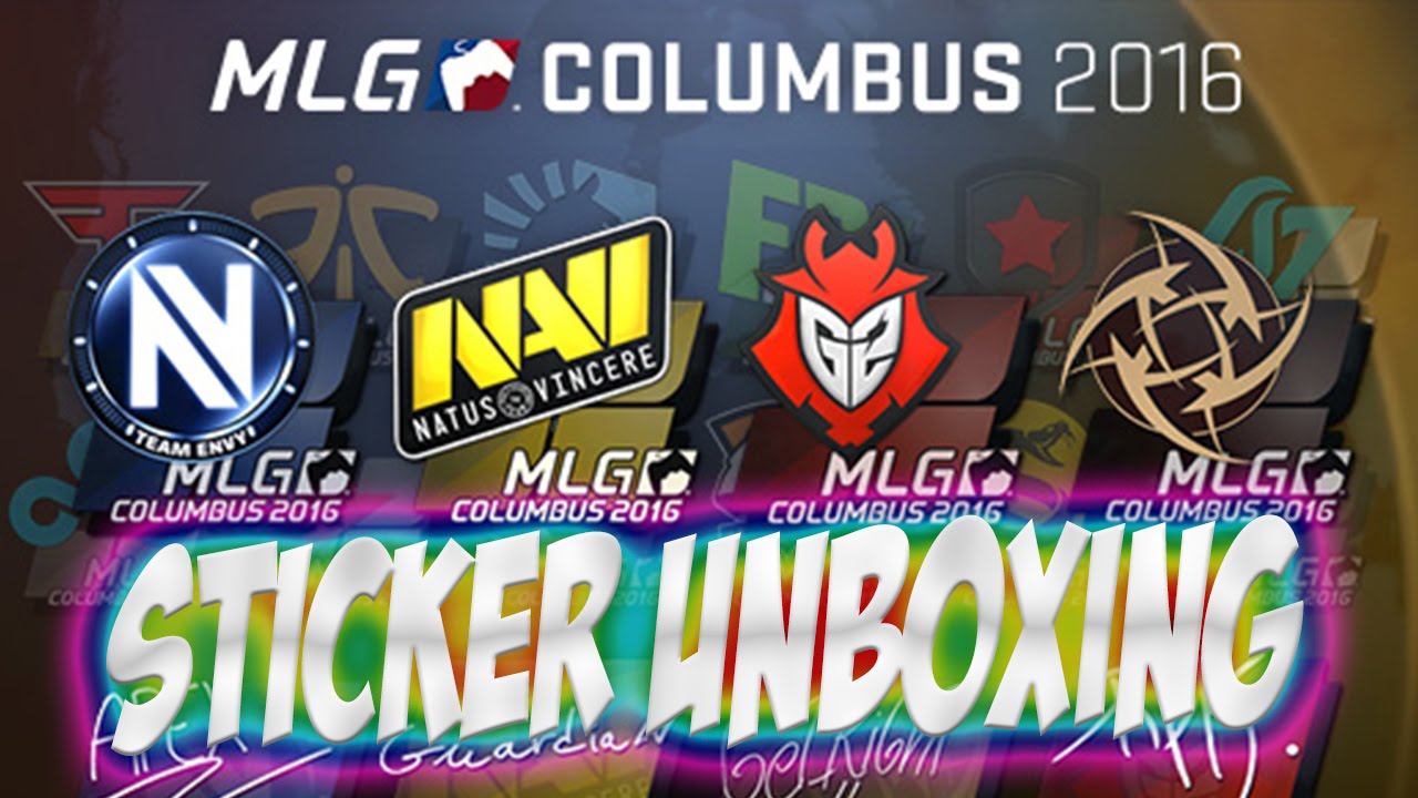 MLG Columbus 2016 | STICKER UNBOXING | w/ GIVEAWAY | CS:GO - YouTube