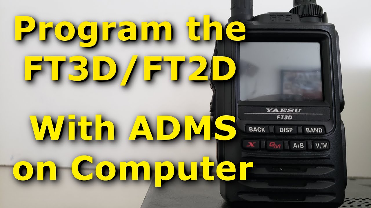 How to Program the FT3D or FT2D with ADMS on a Computer - YouTube