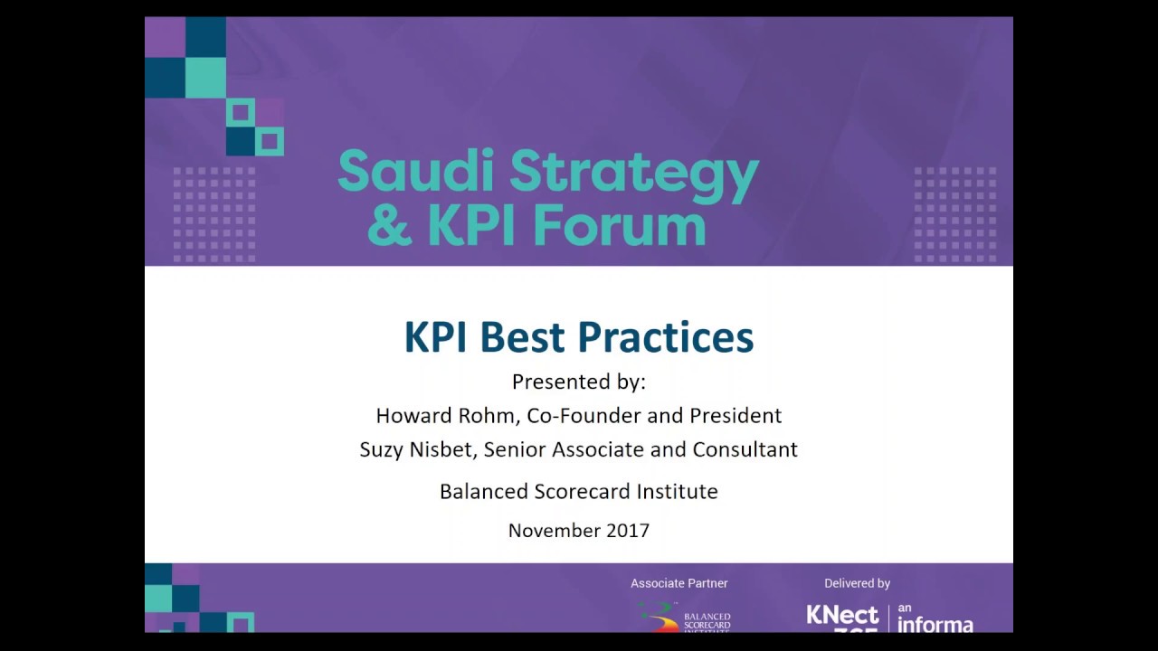 Webinar: KPI Best Practices - YouTube