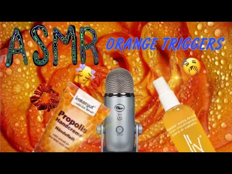 ASMR ORANGE TRIGGERS - YouTube