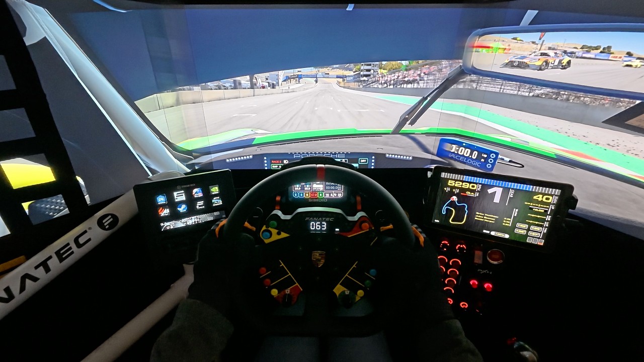 Testing My Updated Racing Sim! Porsche GT3 Track Session - YouTube