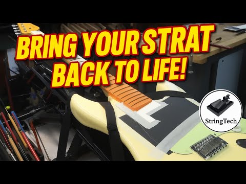 AM Strat / Peeling Laquer @StringTechWorkstations Full Setup - YouTube