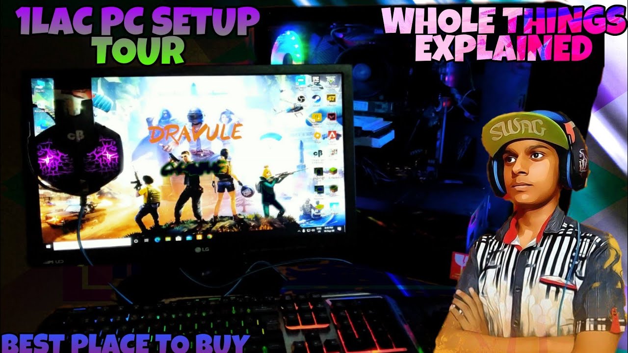 1 Lac pc setup tour | whole things explained | for ultra 4k gaming ...