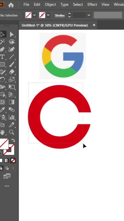 How to Create a Google Logo Design for beginners in Adobe Illustrator # ...