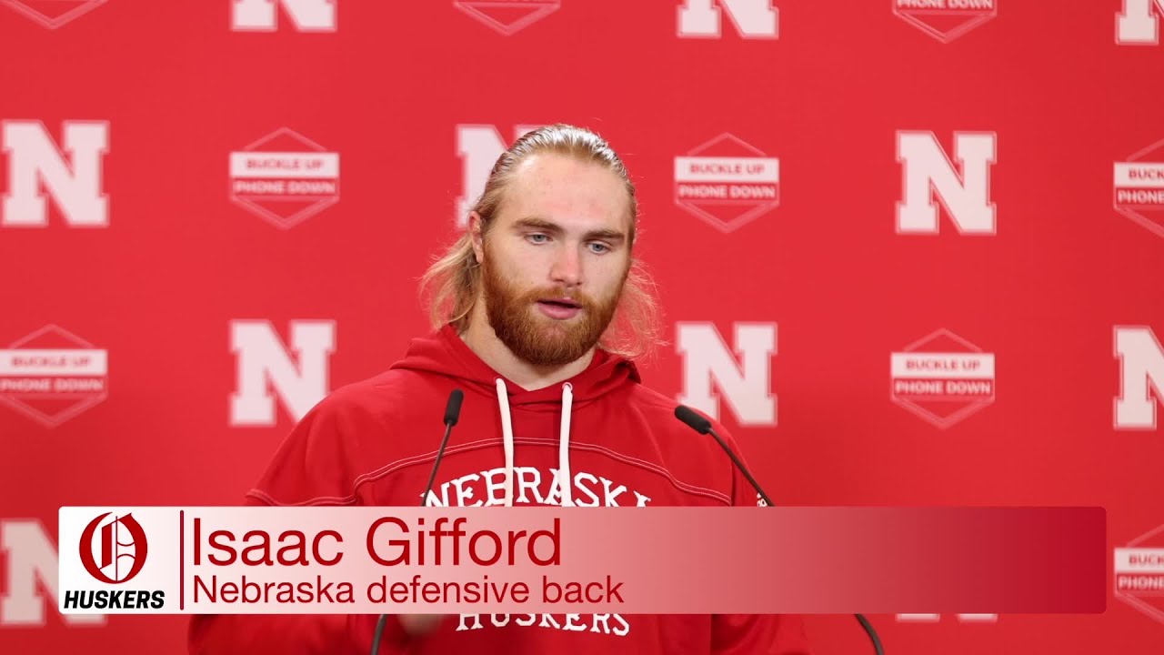 Nebraska's Isaac Gifford full press conference on Oct. 17, 2023 - YouTube