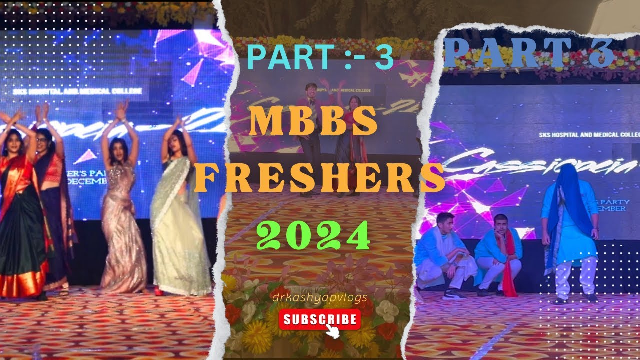 Mbbs freshers party 2024 part 3 | sks medical college freshers party ...