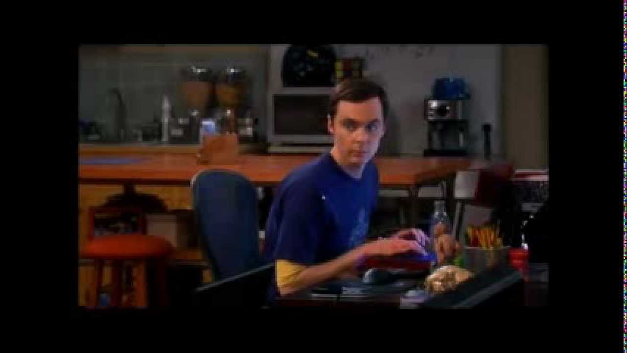 Sheldon [The Big Bang Theory] presents the: "Chicken pecking for corn ...